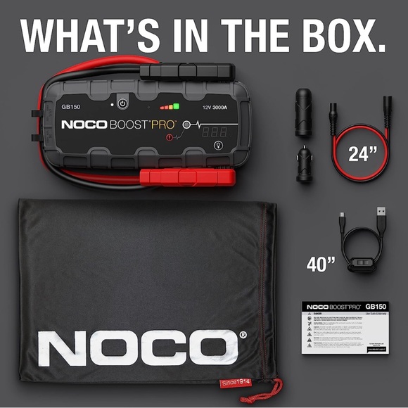 Noco | Other | Noco Boost Pro Gb5 3000a Battery Jump Starter Gasoline ...